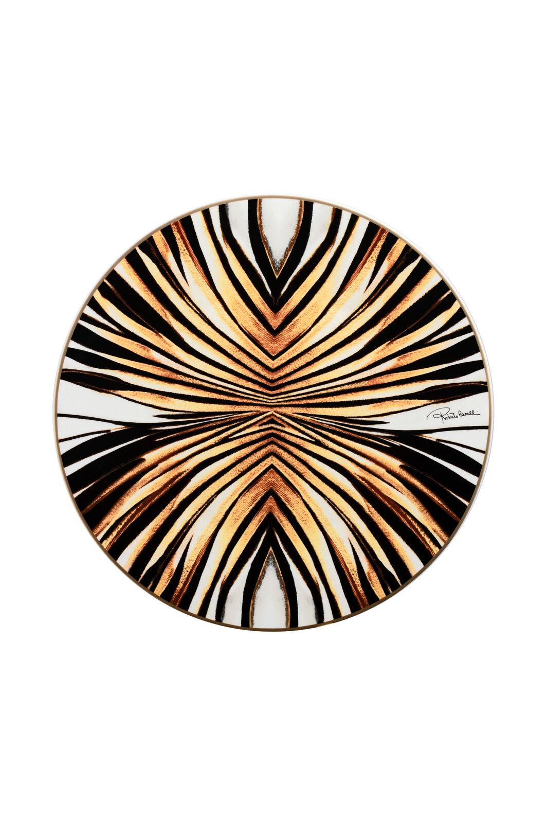 Ray Of Gold Charger in Gold | Roberto Cavalli®